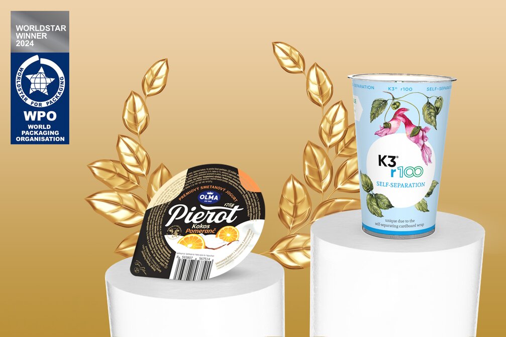 Recyclable cardboard-plastic combination from Greiner Packaging