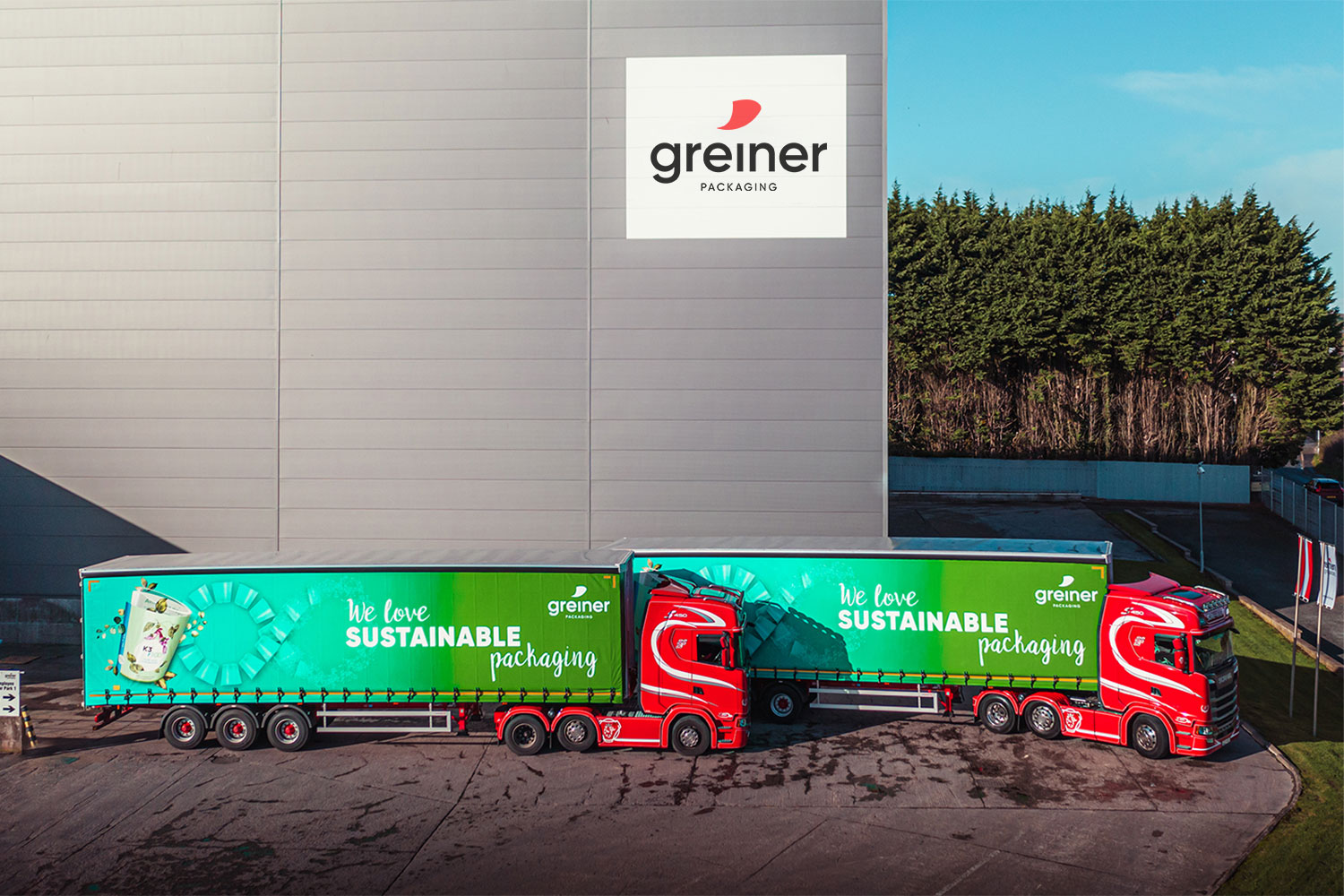 Greiner Packaging’s “We love sustainable packaging” message hits